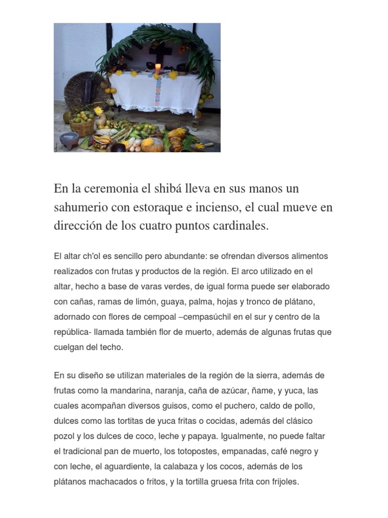 Altar Chol | PDF | Chiapas | Altar