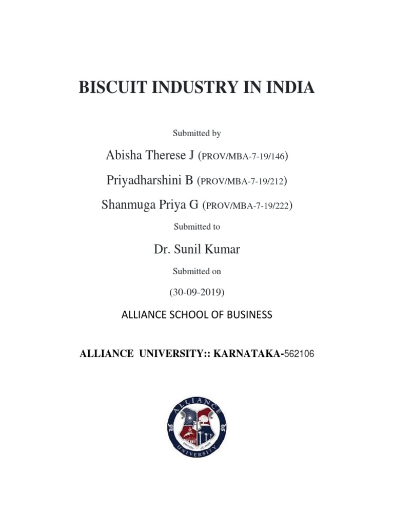 Biscuit Industry in India-1 | PDF | Supply (Economics) | Monopoly