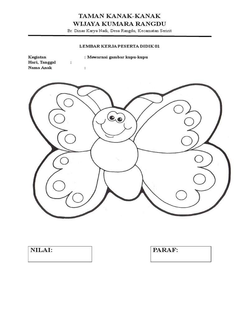 LKPD Kupu-Kupu | PDF