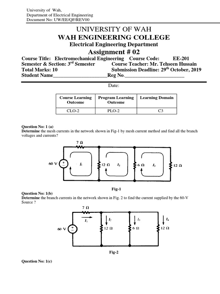 Wah Engineering College Assignment # 02 | PDF