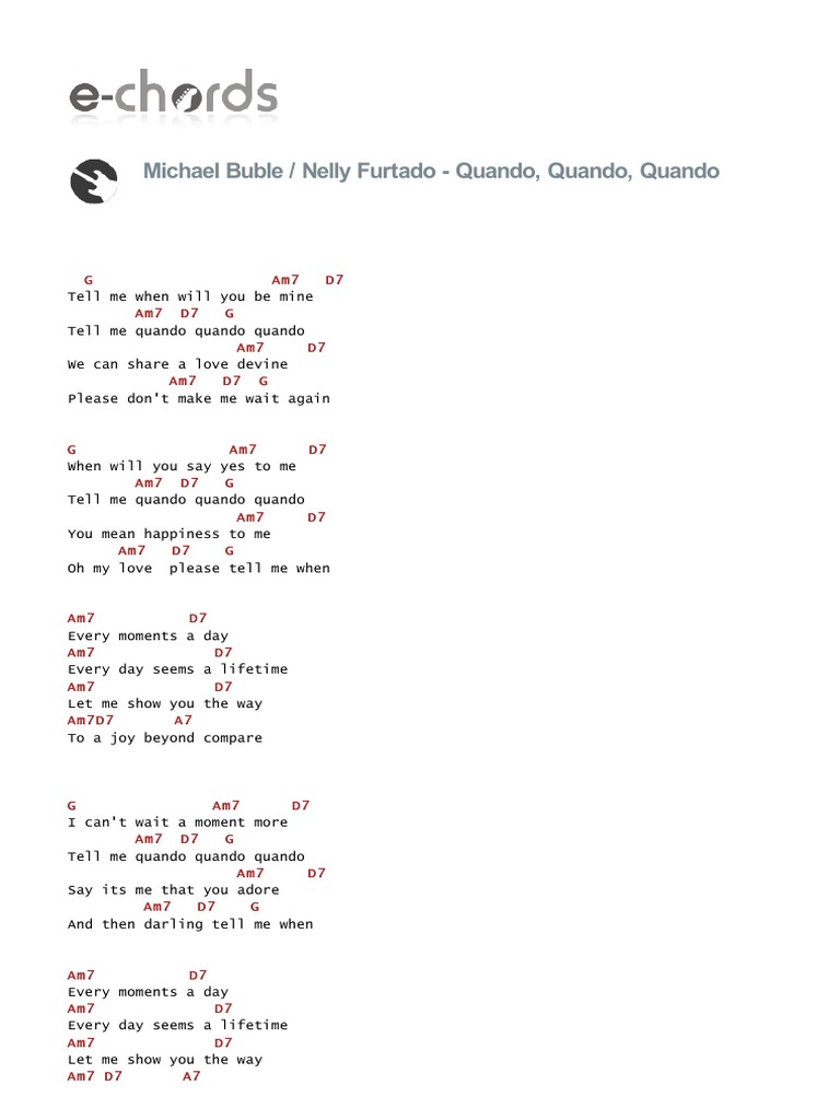 Chords Quando-Quando-Quando Key1 167D13B9172815AE15D20A24 | PDF