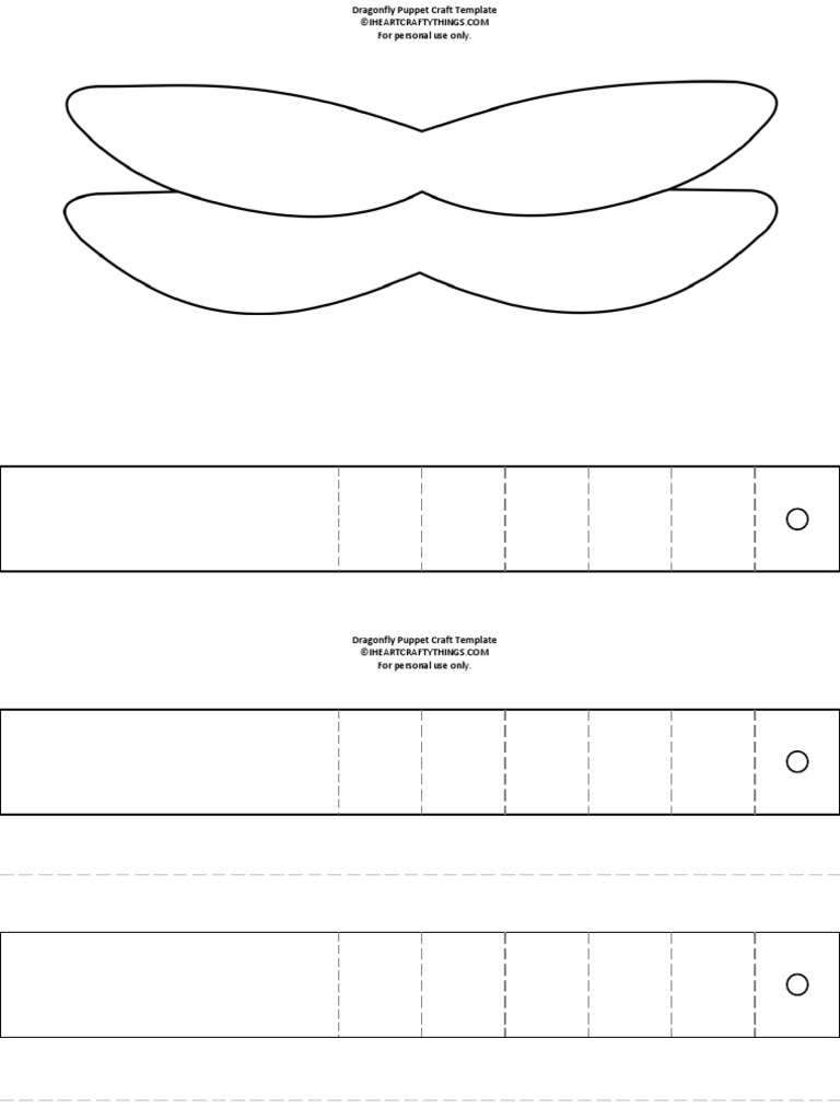 Dragonfly Puppet Template FINAL PDF | PDF