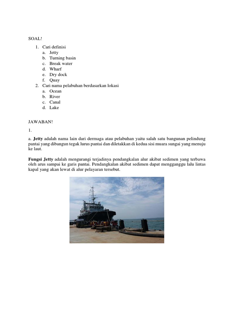 Pengertian Jetty | PDF