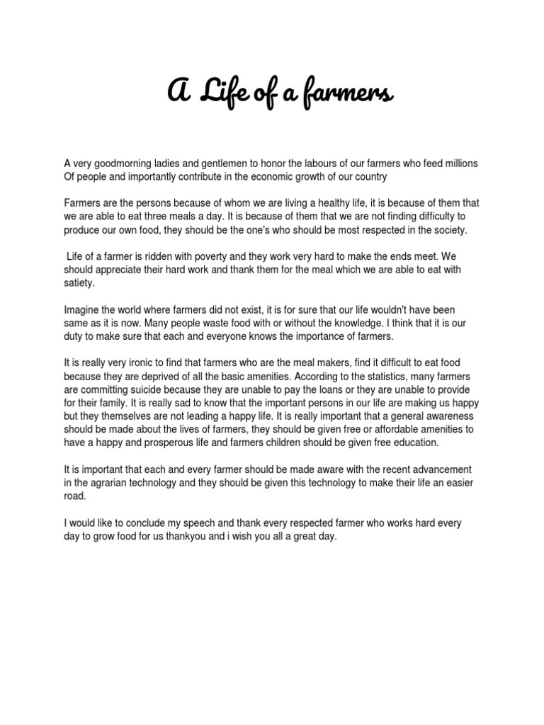 Life and Struggles of Farmers | PDF