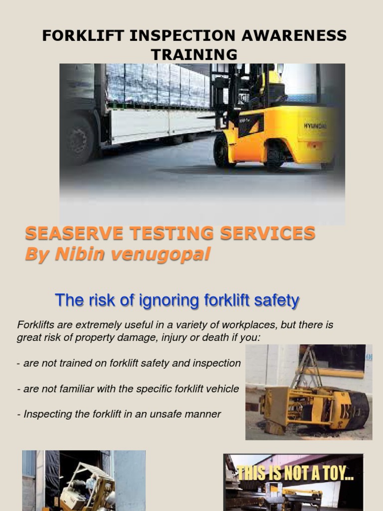 Forklift Inspection Sts | PDF | Forklift | Tire