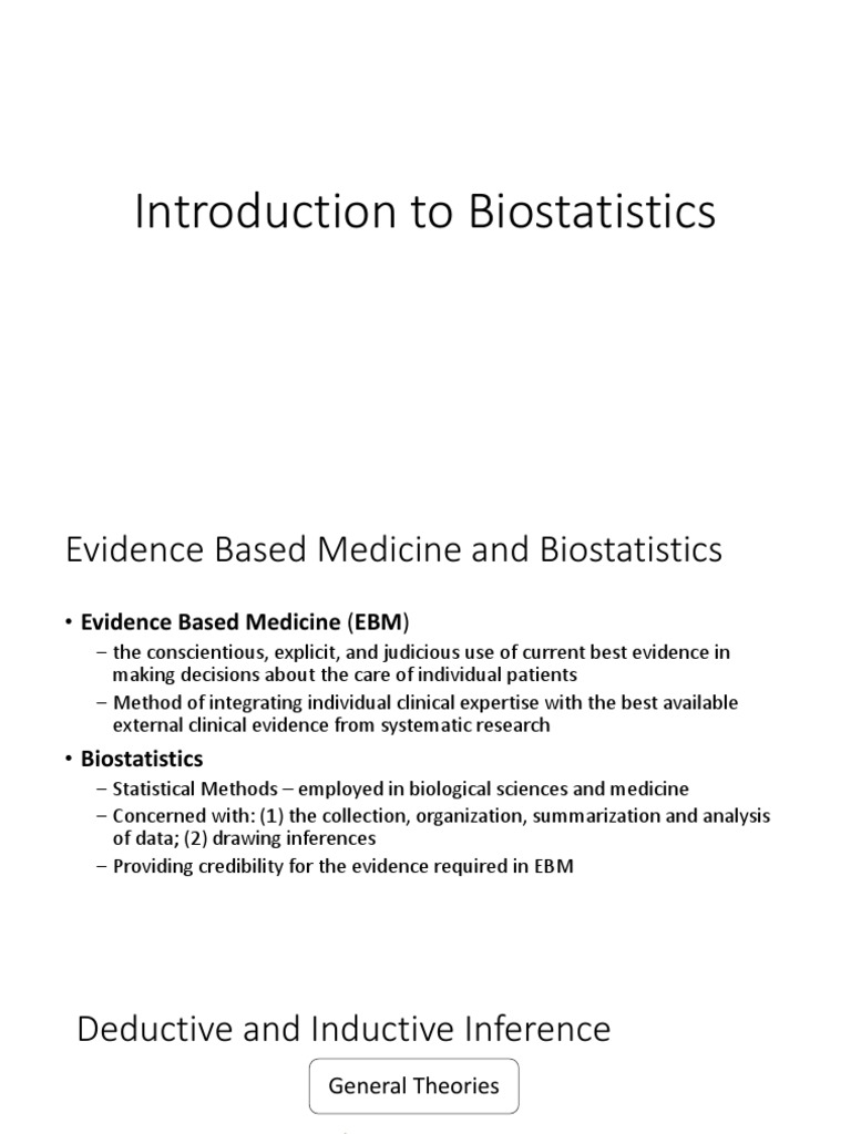 Lecture 1.4-Introduction To Biostatistics-Danardono | PDF | Level Of Measurement | Biostatistics