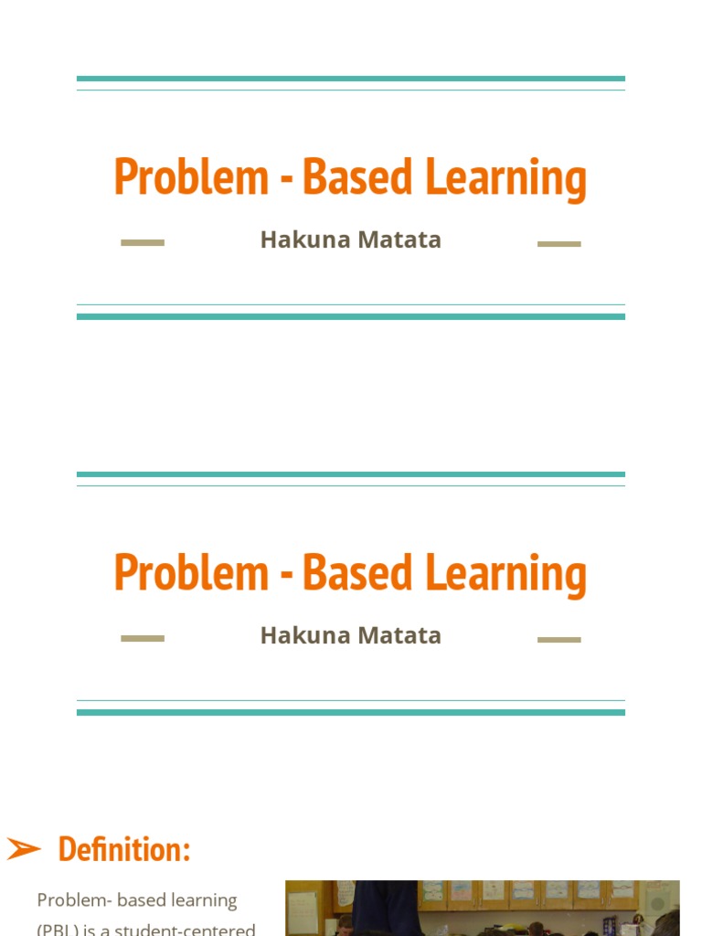 Problem - Based Learning | PDF | Learning | Educational Psychology