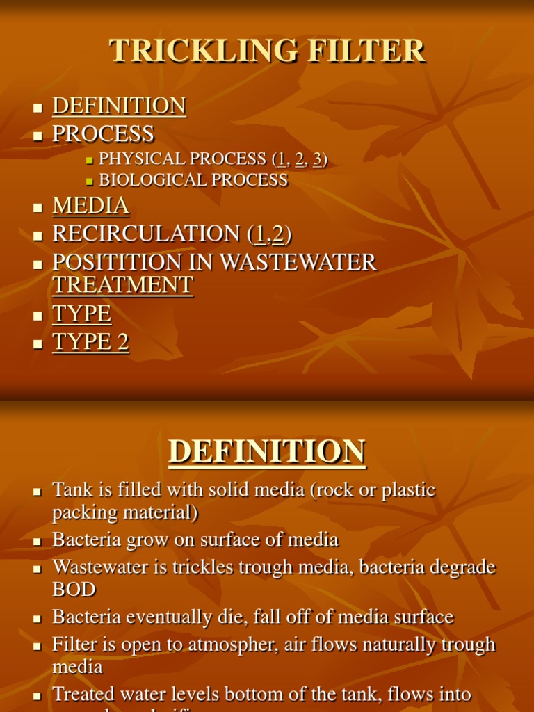 Overview of Trickling Filter Media | PDF