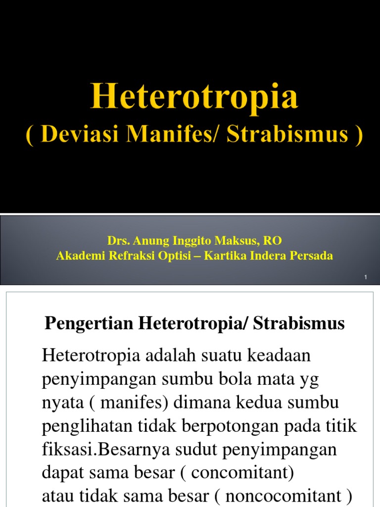 Kuliah 2 - Heterotropia | PDF
