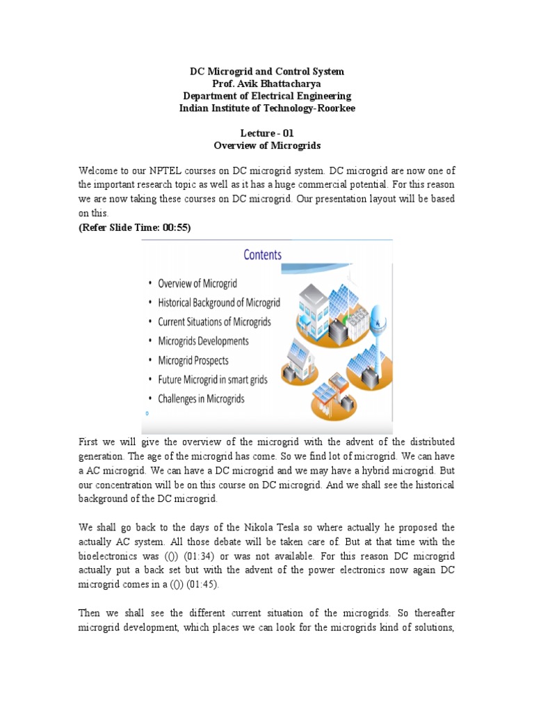 Overview of Microgrids | Download Free PDF | Distributed Generation | Electrical Grid