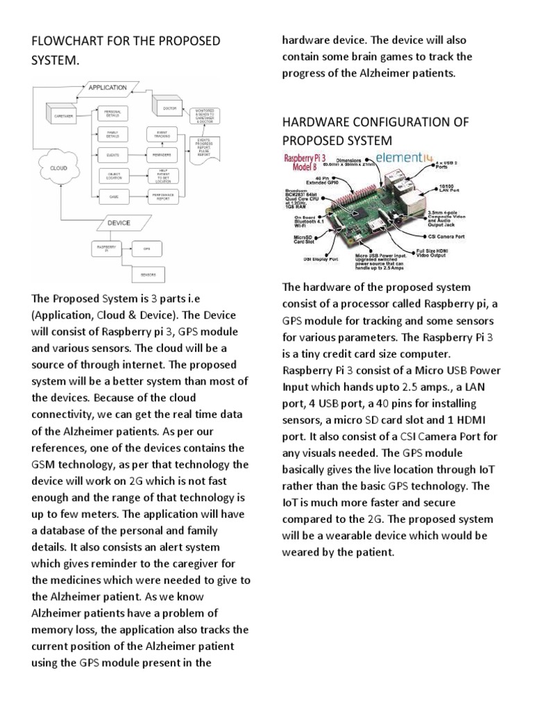 Flowchart For The Proposed System | PDF | Raspberry Pi | Cloud Computing