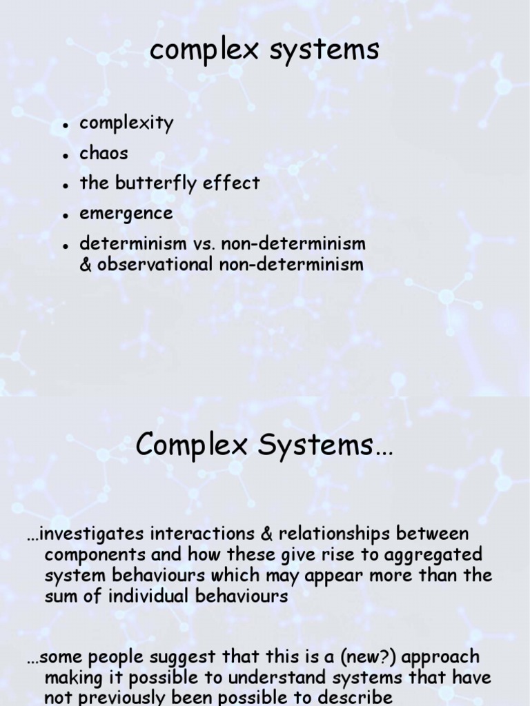 Complexity (1a) | PDF | Chaos Theory | Emergence