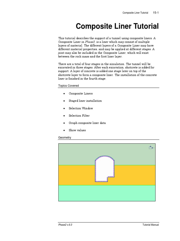 Composite Liner Rocscience | PDF | Bending | Tunnel