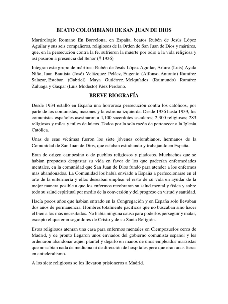 Biografia de Gaspar Paez Perdomo | PDF | Iglesia Católica | España