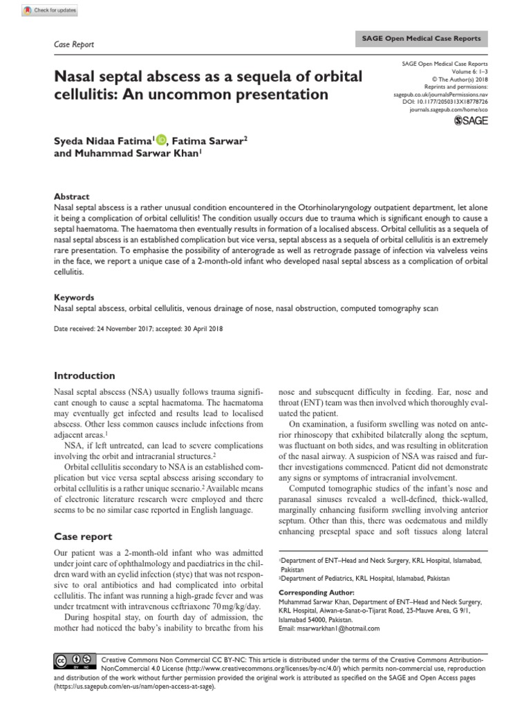 Abses Septum | PDF | Human Nose | Medicine