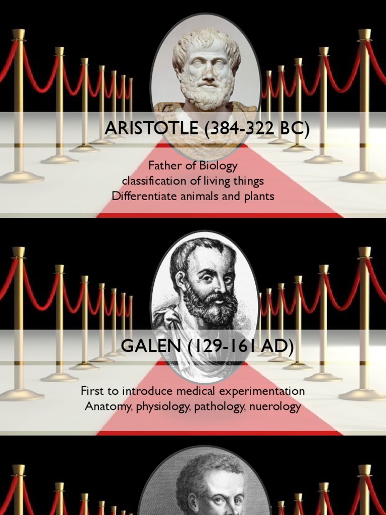 ARISTOTLE (384-322 BC) : Father of Biology Classification of Living ...