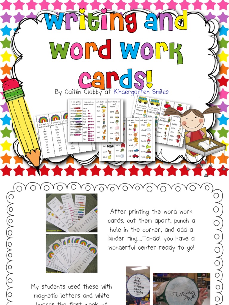 Writing and Word Work Cards PDF | PDF | Christmas | Nature