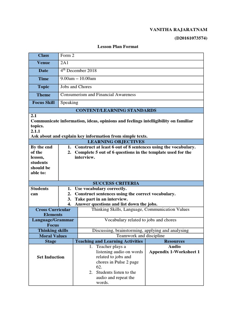 1 Unit Money 11 Lessons Plan | PDF | Question | Teachers