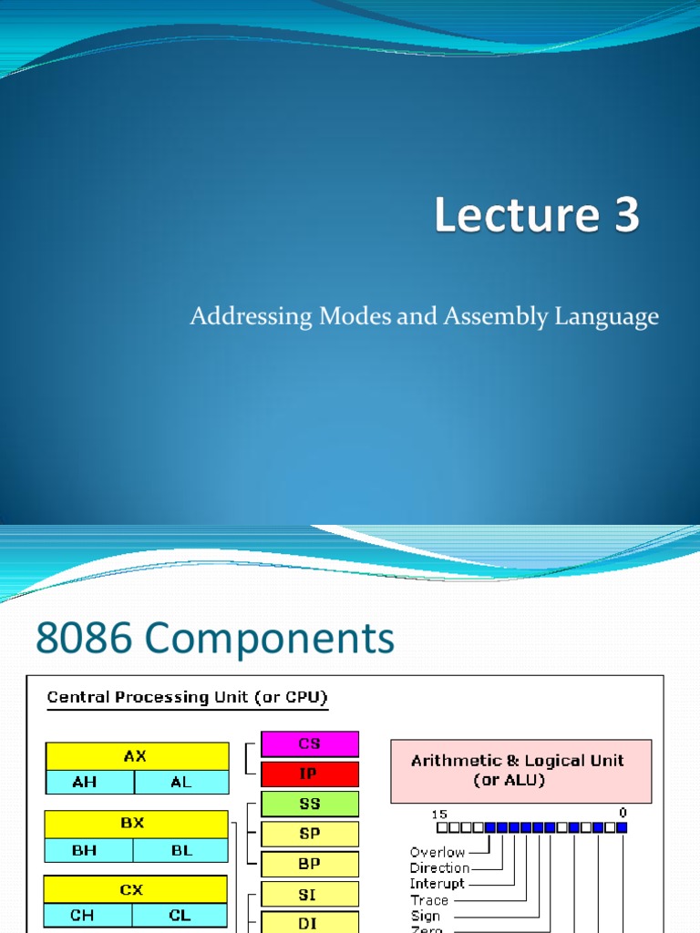 Addressing Modes and Assembly Language | Download Free PDF | Assembly Language | Array Data ...