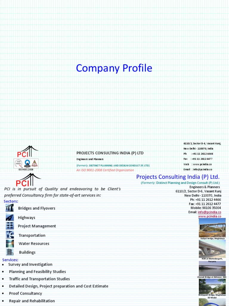 Company Profile: Projects Consulting India (P) LTD | Download Free PDF ...