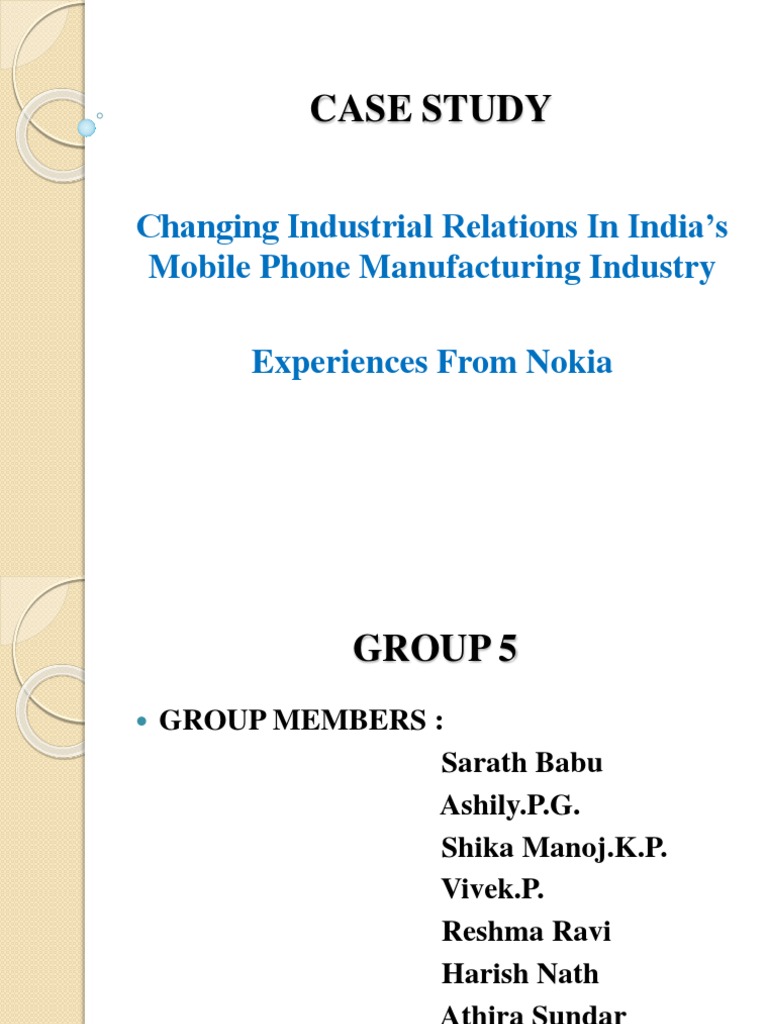 Nokia Case Study | PDF | Strike Action | Employment