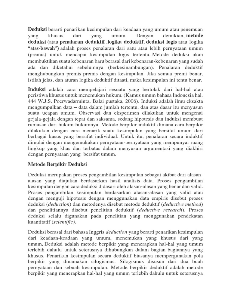 Deduksi | PDF