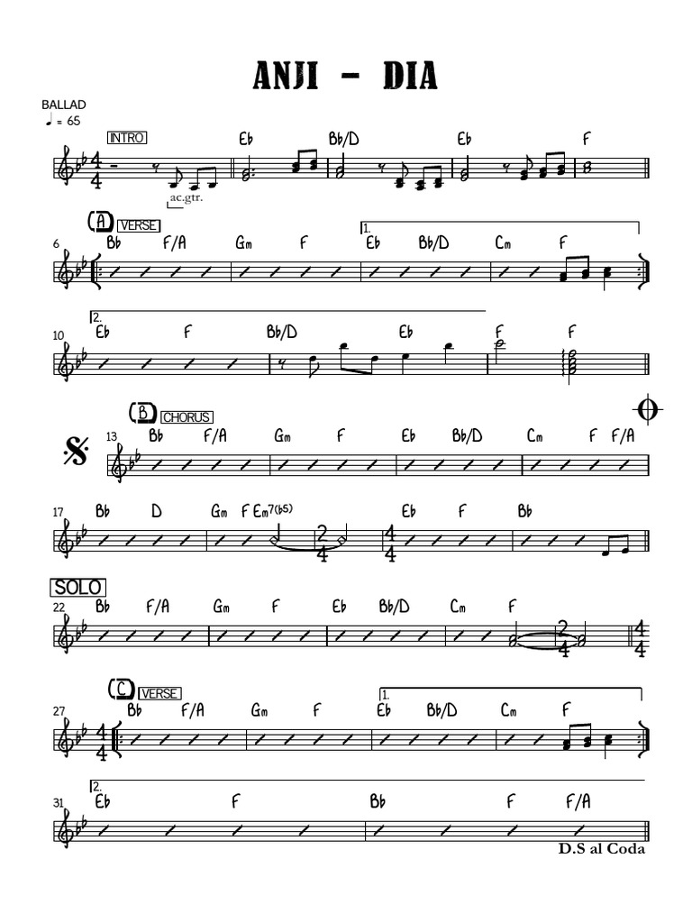 Anji - Dia - Full Score | PDF