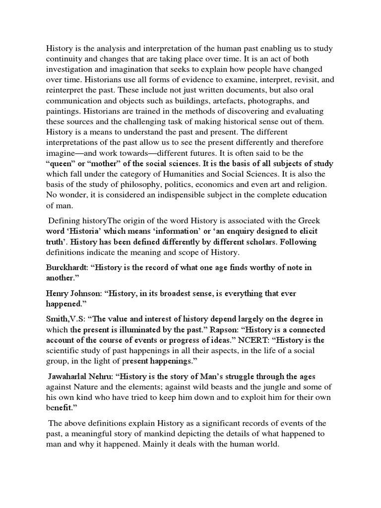 Understanding History Through Interpretation and Evidence | PDF | Time ...