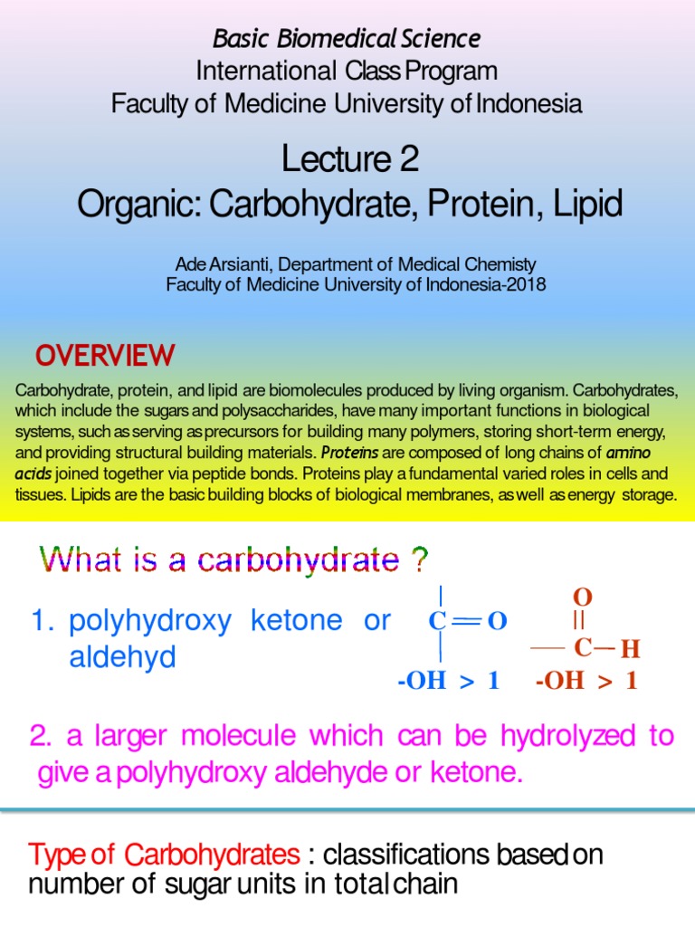Basic Molecule in Cell | PDF | Carbohydrates | Lipid