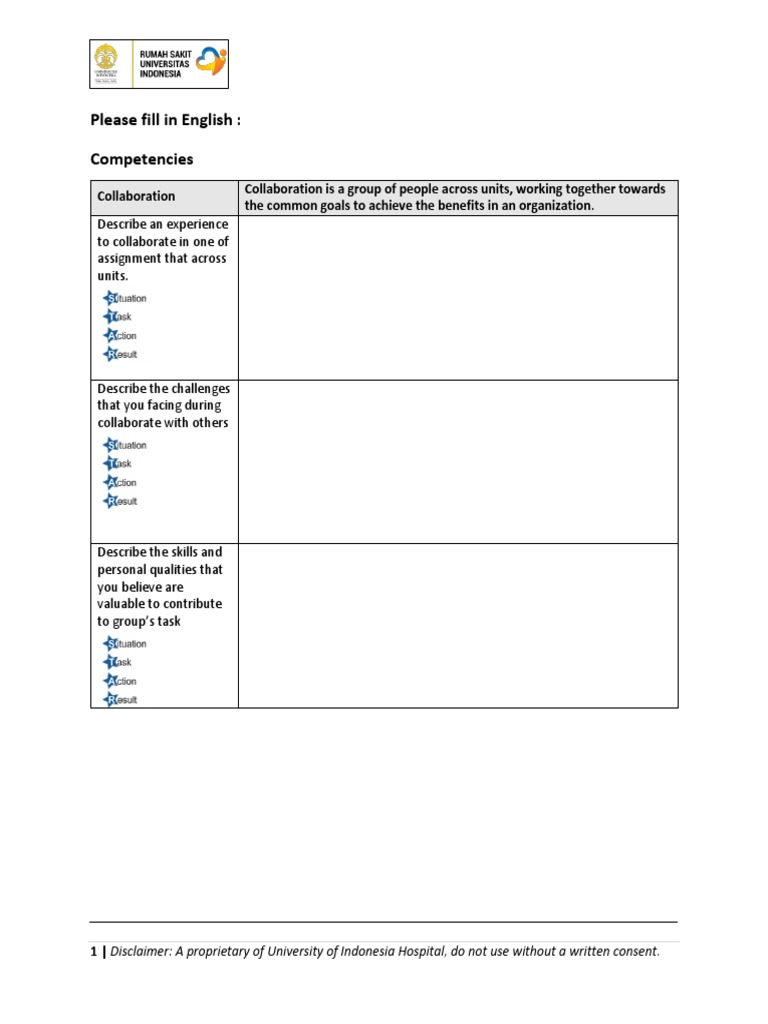 Formulir STAR Assessment