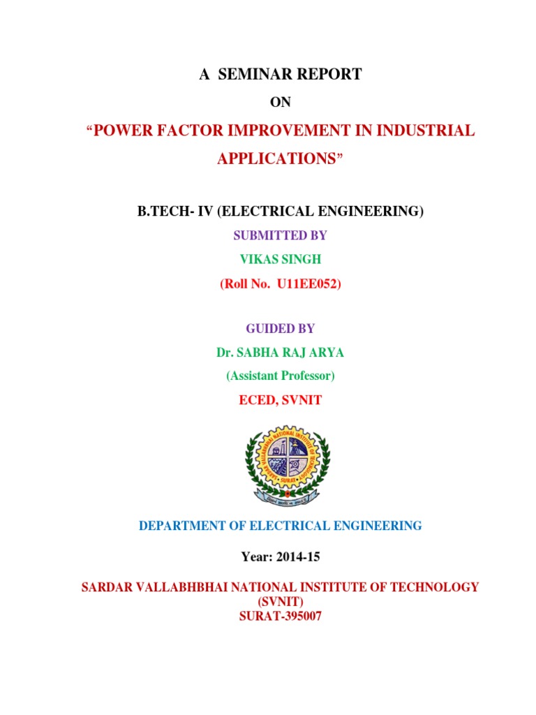 Power Factor Improvement in Industrial Applications: An Analysis of ...