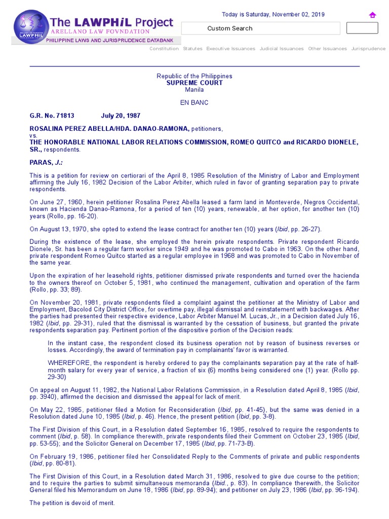 02 Abella vs. National Labor Relations Commission 152 SCRA 140, July 20 ...