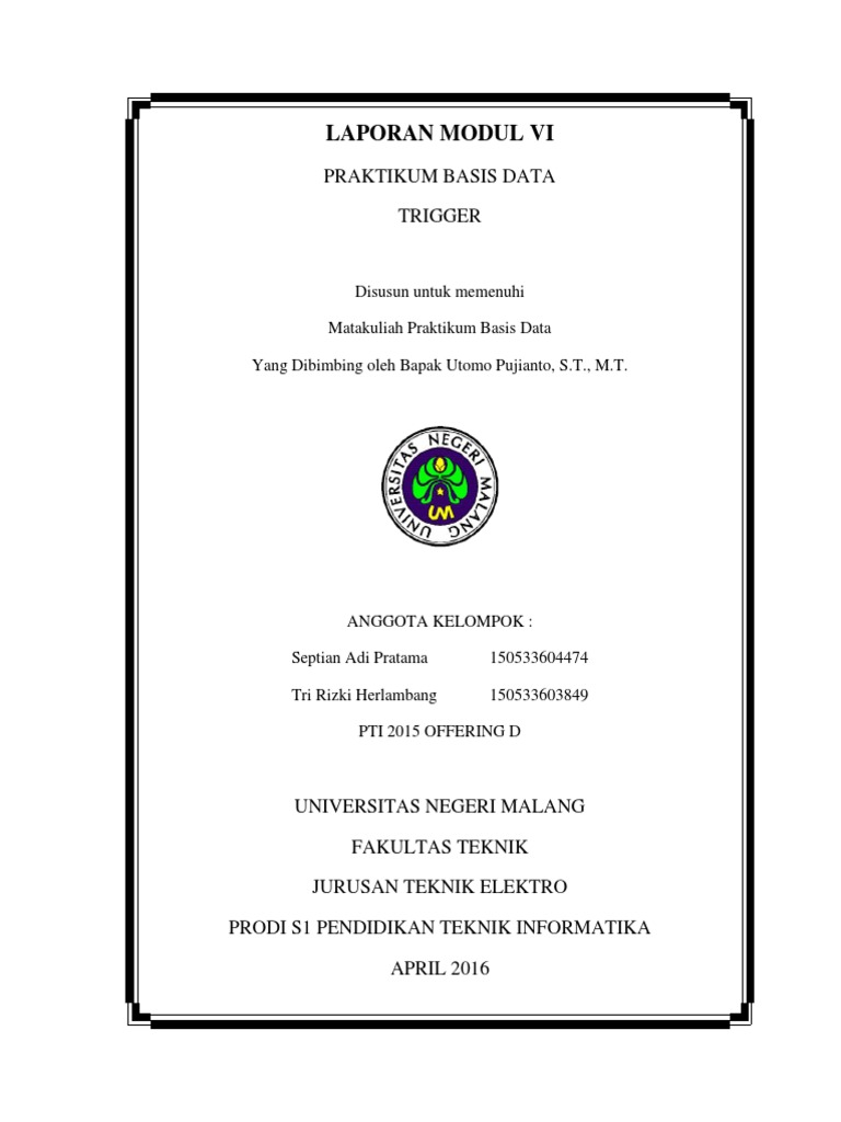 Memahami Trigger dalam Basis Data | PDF