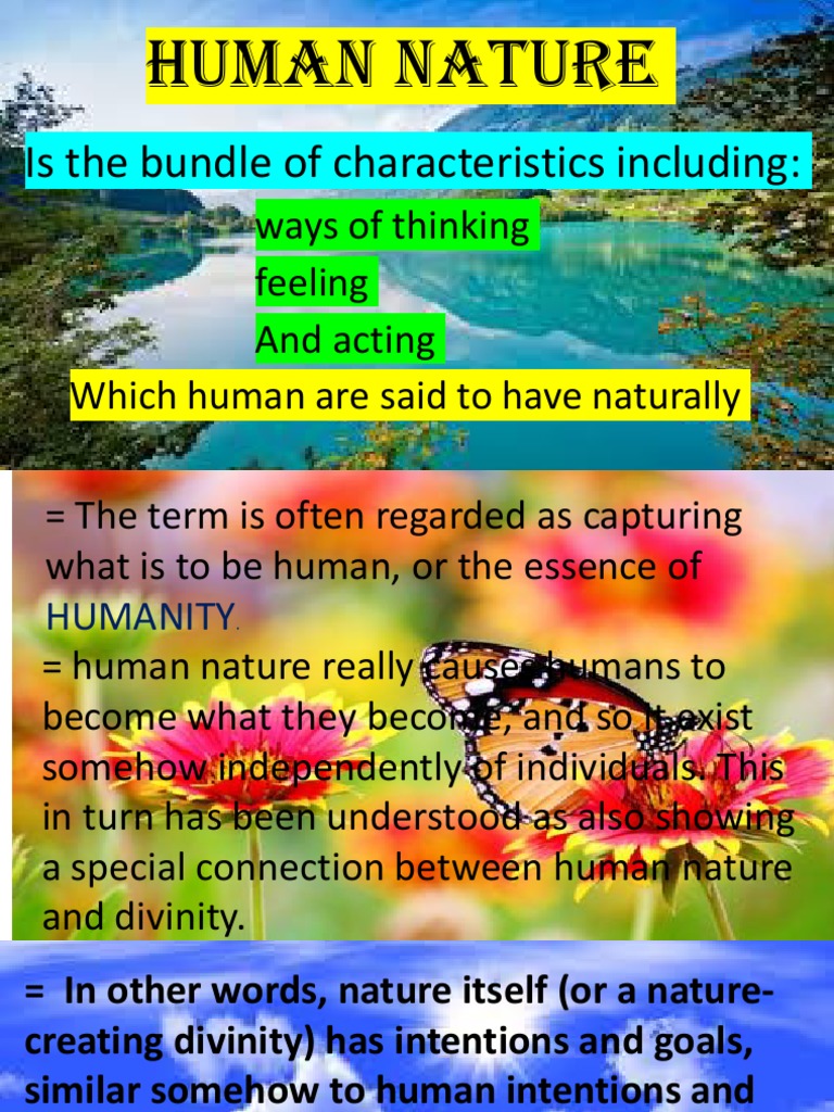 Human Nature: Is The Bundle of Characteristics Including | PDF
