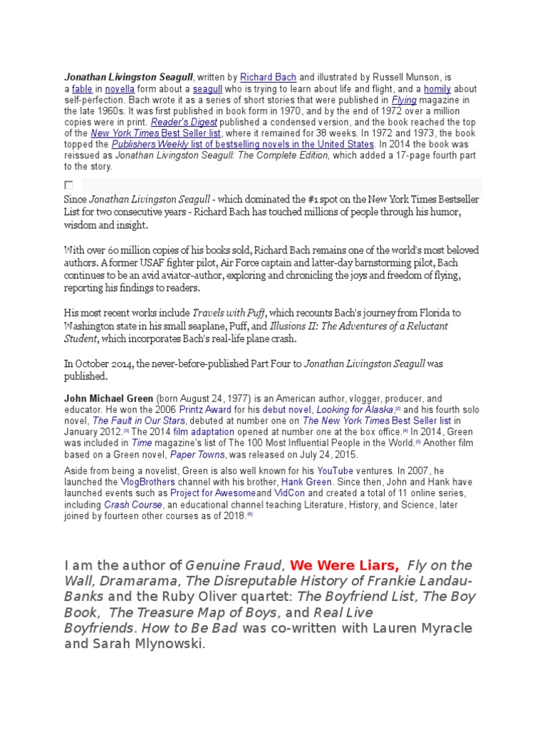 Jonathan Livingston Seagull | Download Free PDF | Books