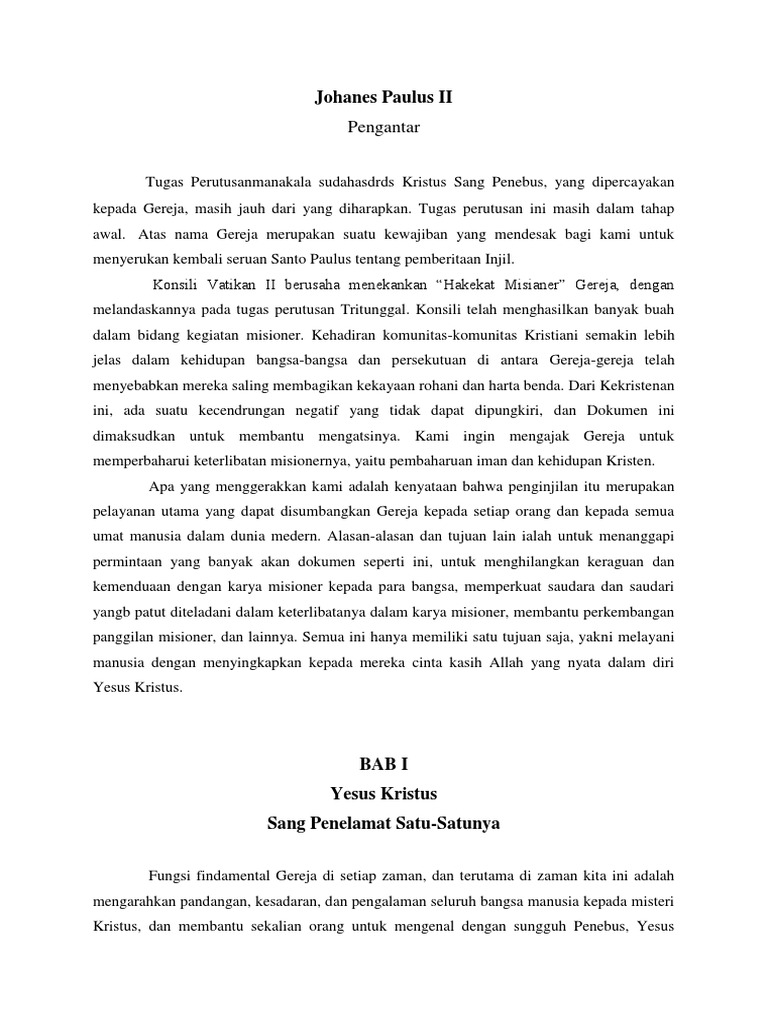 Redemptoris Missio | PDF