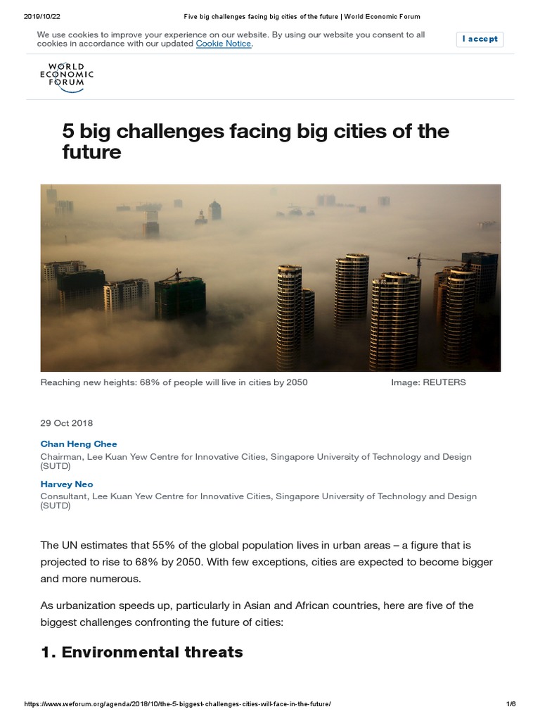 5 Big Challenges Facing Big Cities of The Future: 1. Environmental ...
