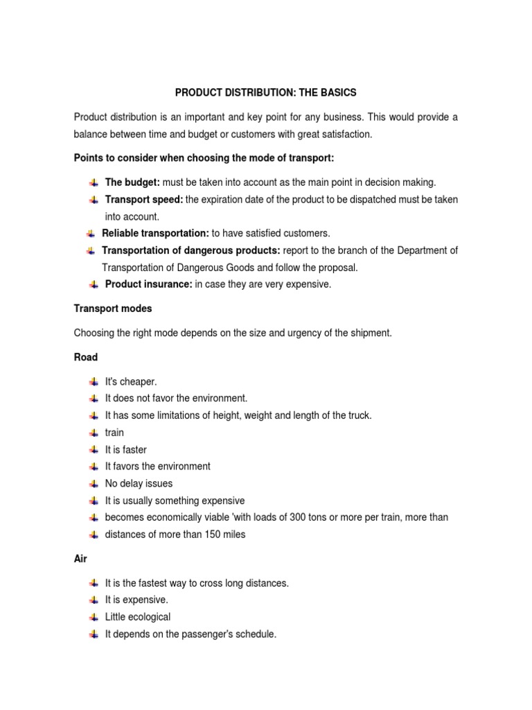 Product Distribution 2 | PDF | Business