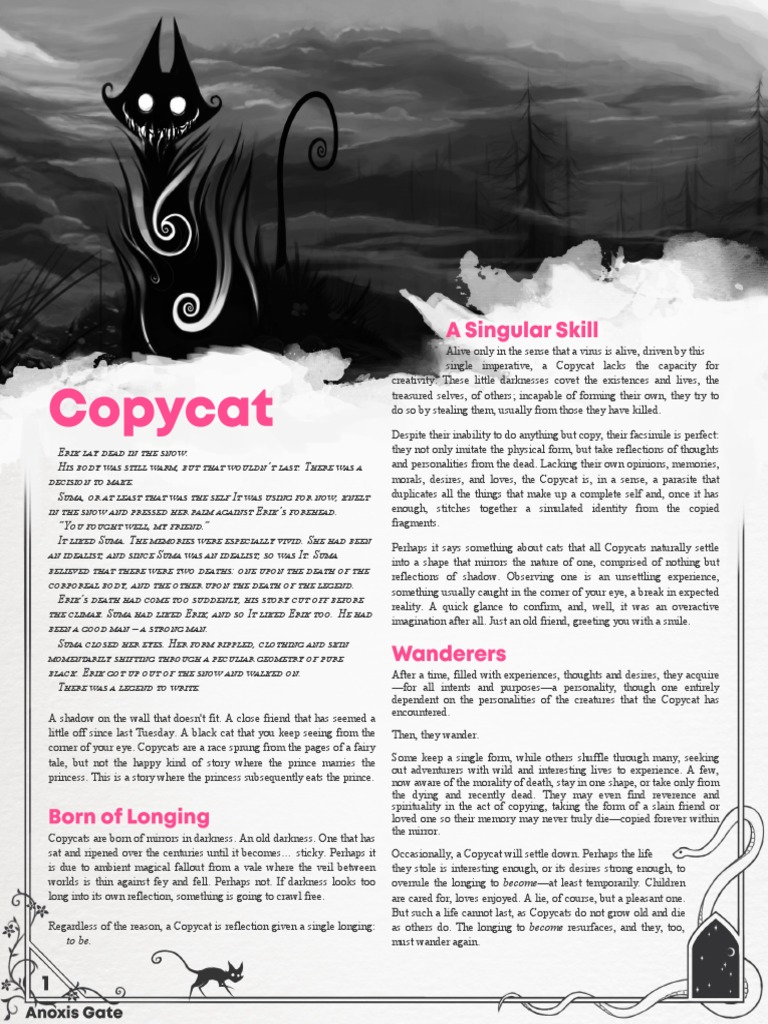 Anoxis Gate Copycat DND 5e | PDF | General Fiction