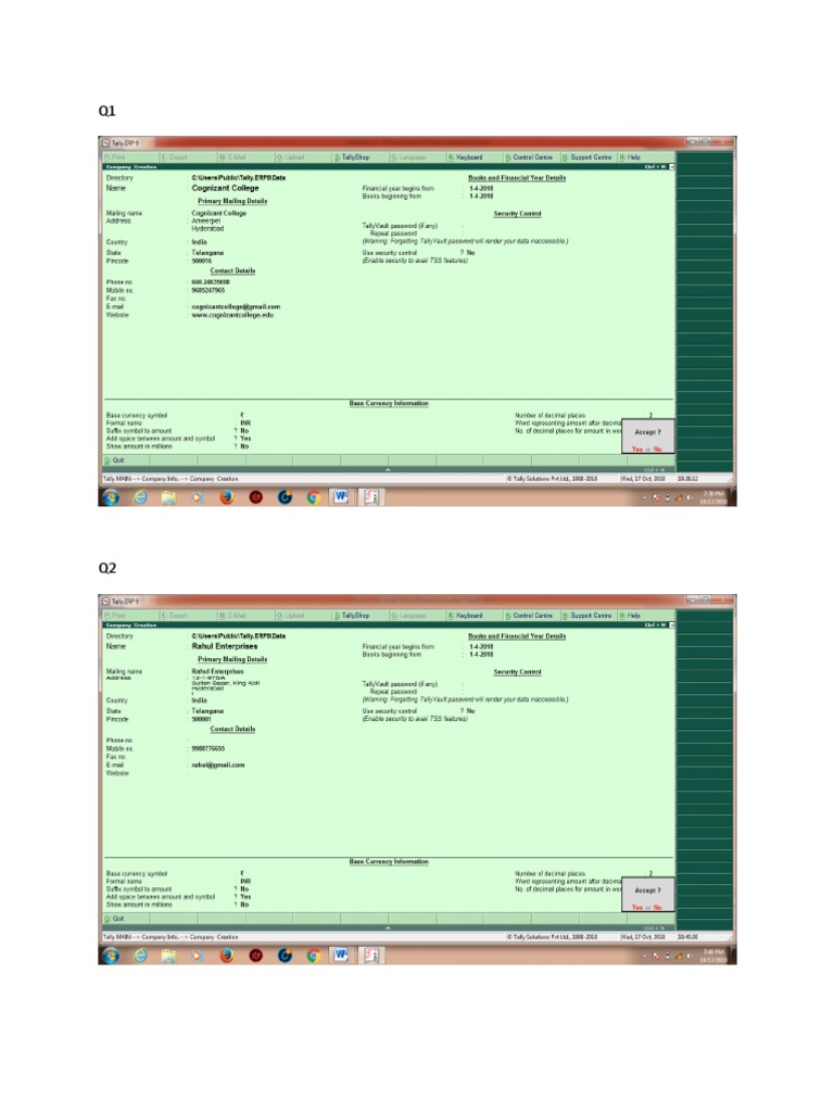 Computerized Accounting Lab | PDF