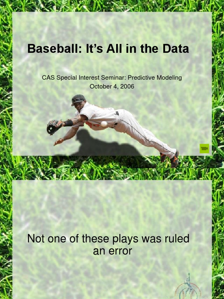 Baseball: It's All in The Data: CAS Special Interest Seminar ...