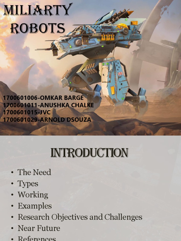 Robots in Warfare | PDF | Robot | Robotics
