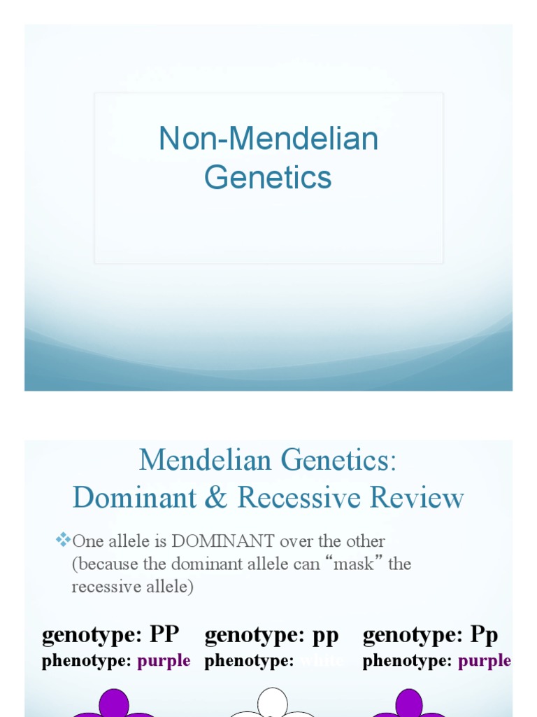 Complete Dominance | PDF | Dominance (Genetics) | Zygosity