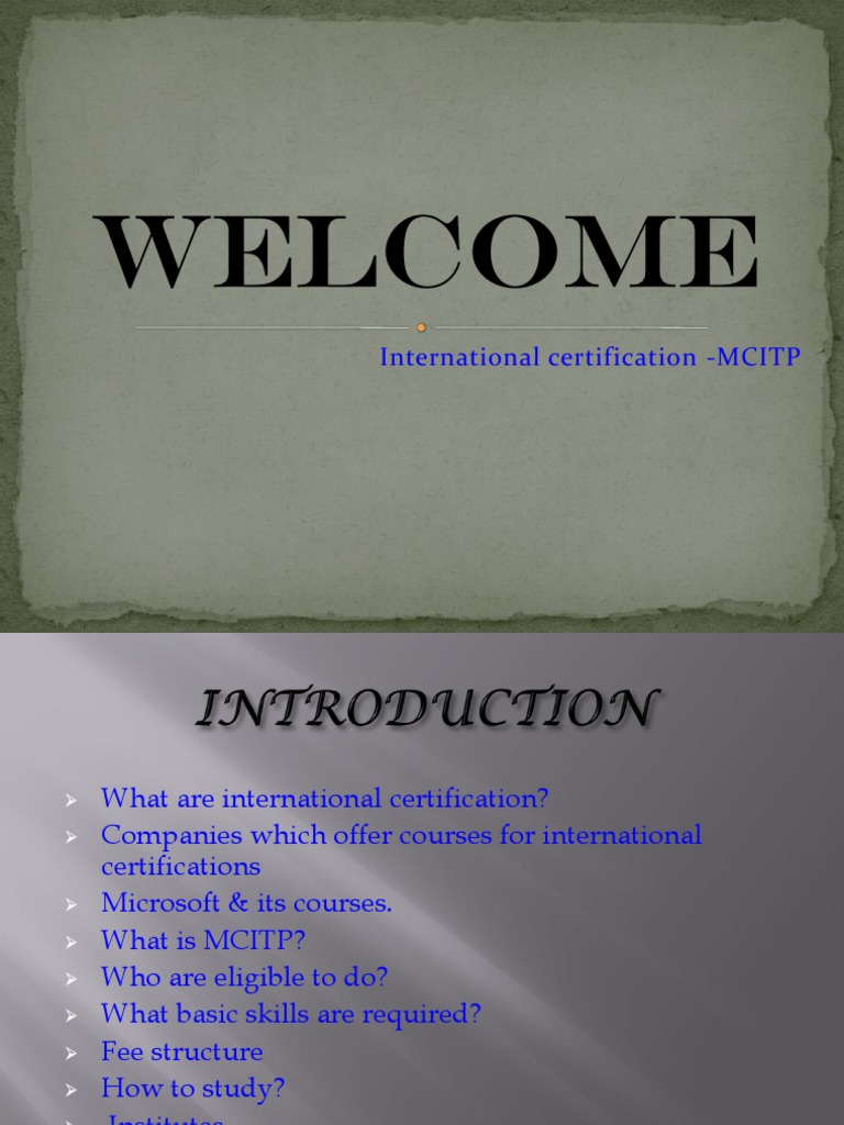 A Guide to Obtaining the Microsoft Certified IT Professional (MCITP ...