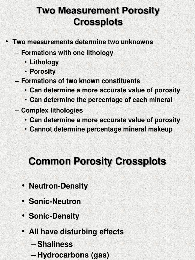13 - Crossplot Methods | PDF | Porosity | Limestone