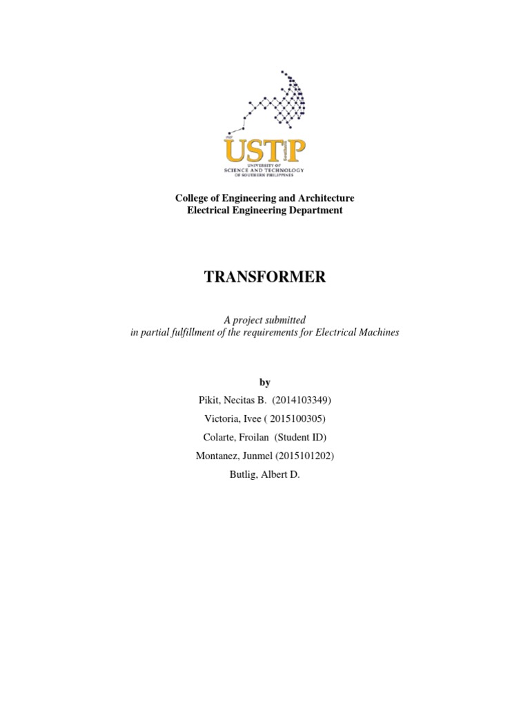 Transformer Project Report Overview | PDF