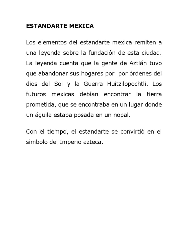 Estandarte Mexica | PDF