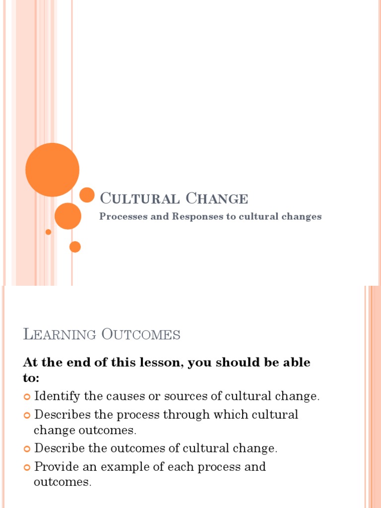 Cultural Erasure, Retention and Renewal SE | PDF | Traditions ...