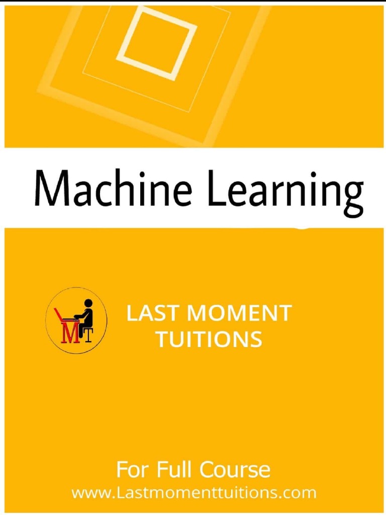 Machine Learning Notes PDF | PDF