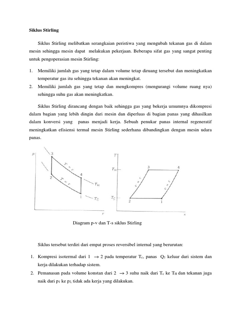Siklus Stirling | PDF